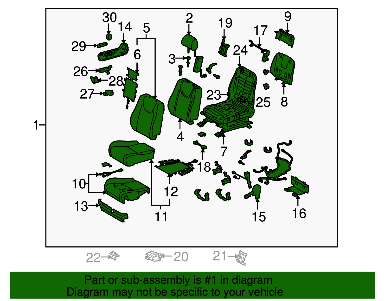 71200-48K20-B8 - Seat 2010 Lexus | AutoNation Parts