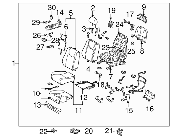 71862-33050-C0 - Inner Cover 2004-2015 Lexus | AutoNationParts.com