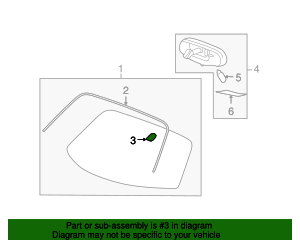 1997-2024 GM Inside Rearview Mirror Mounting Plate 25653132 GM ...