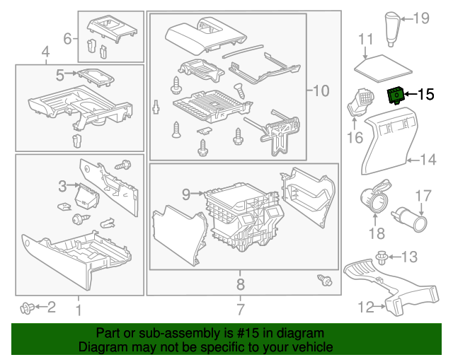 2007-2020 Toyota Tundra Center Bezel 58844-0C030-C0 | Toyota Parts