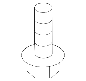 2008-2025 Audi Splash Shield Rear Bolt WHT-000-729-A | Genuine Audi Parts