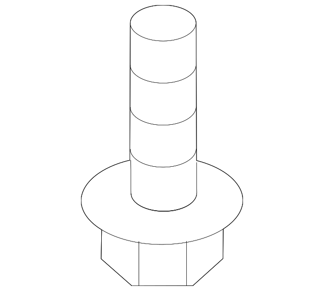 Genuine Audi WHT-000-729-A | Splash Shield Rear Bolt | FREE Shipping on ...