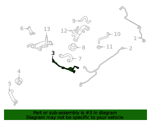 0P2-121-455-K - Engine Coolant Overflow Hose 2021-2024 Audi ...