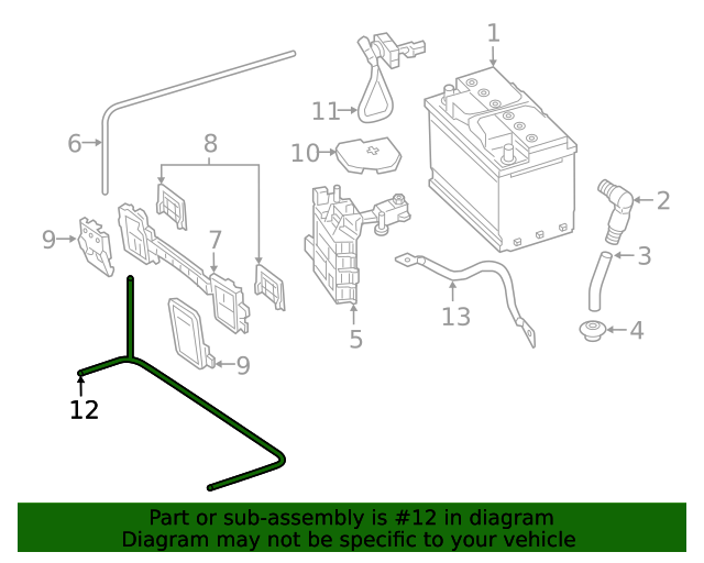 2018-2023 Mercedes-Benz Battery Cable Harness 213-540-07-27 ...