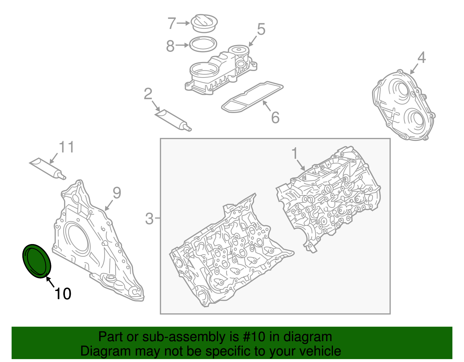 06E-103-051-J - Rear Main Seal 2016-2024 Audi | Euro Parts 4 Less