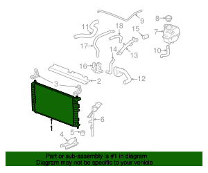 2006-2012 GM Radiator 52495681 GM | GMPartsDirect.com