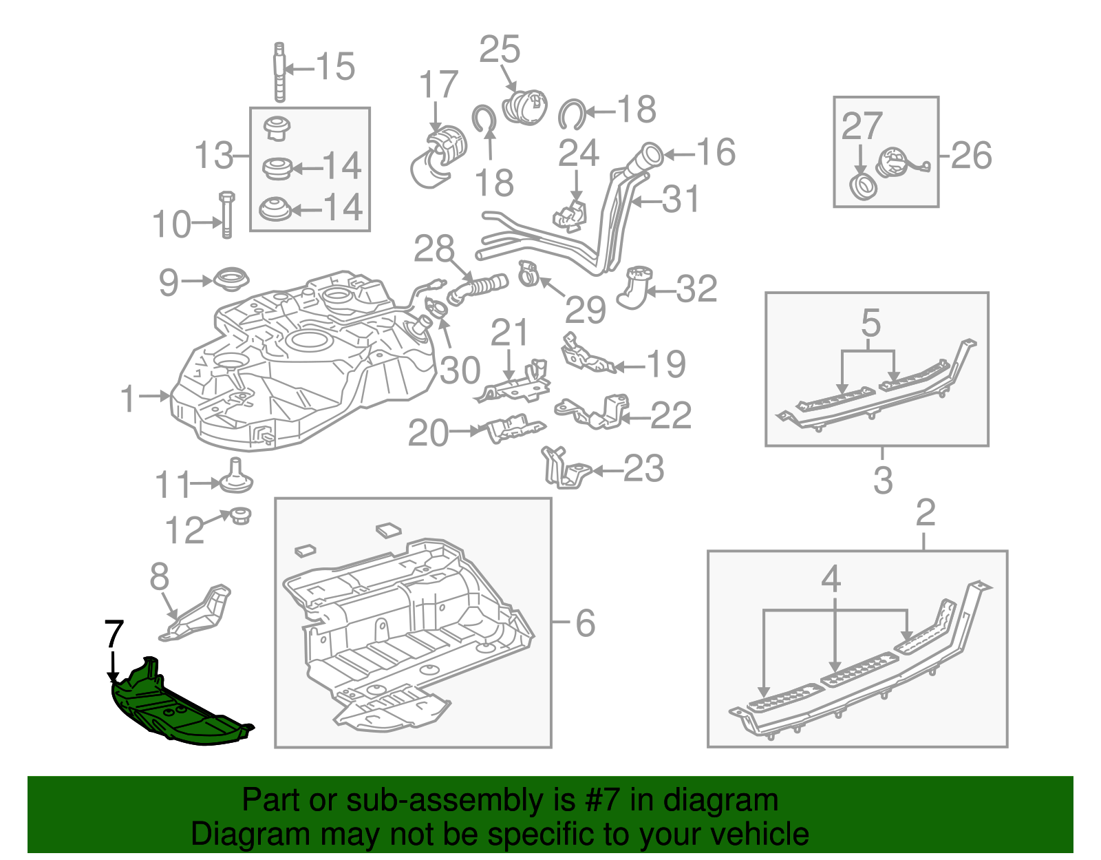 77606-48080 - Fuel Tank Shield 2006-2007 Toyota Highlander | AutoNation ...