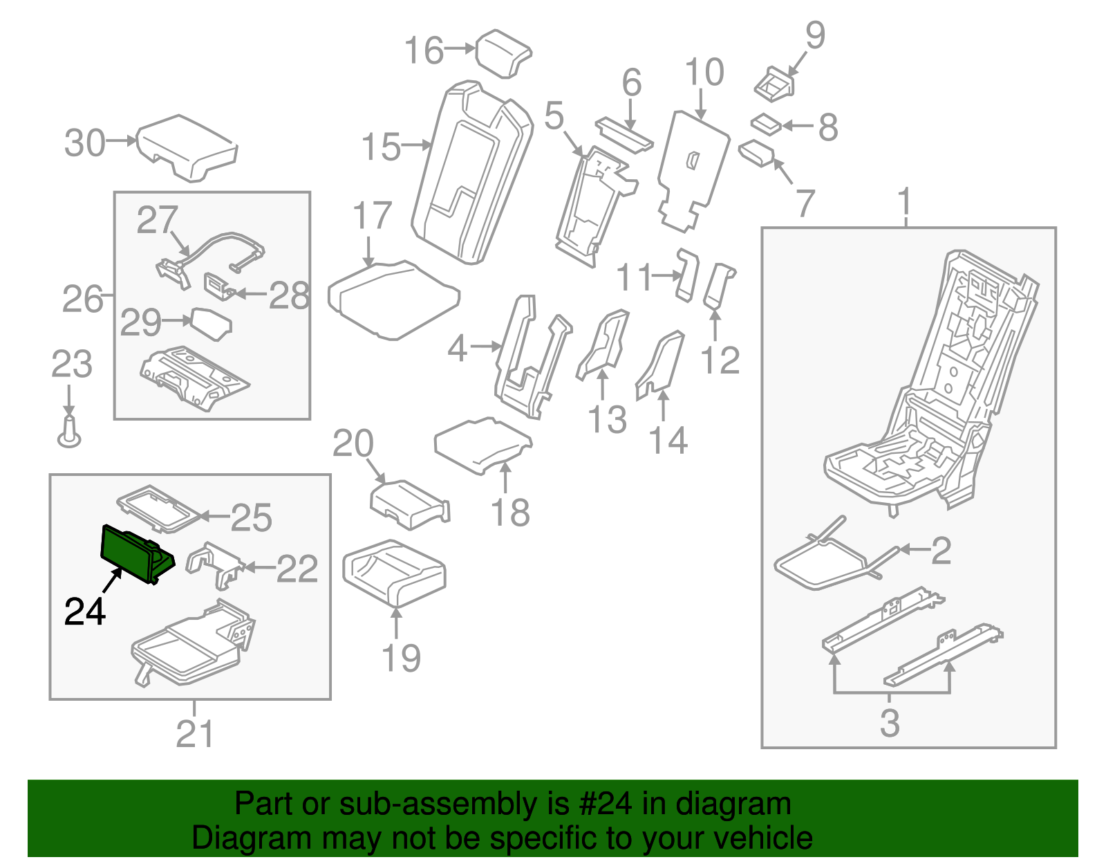 2016-2025 Volvo XC90 Cup Holder 31467148 | OEM Parts Online