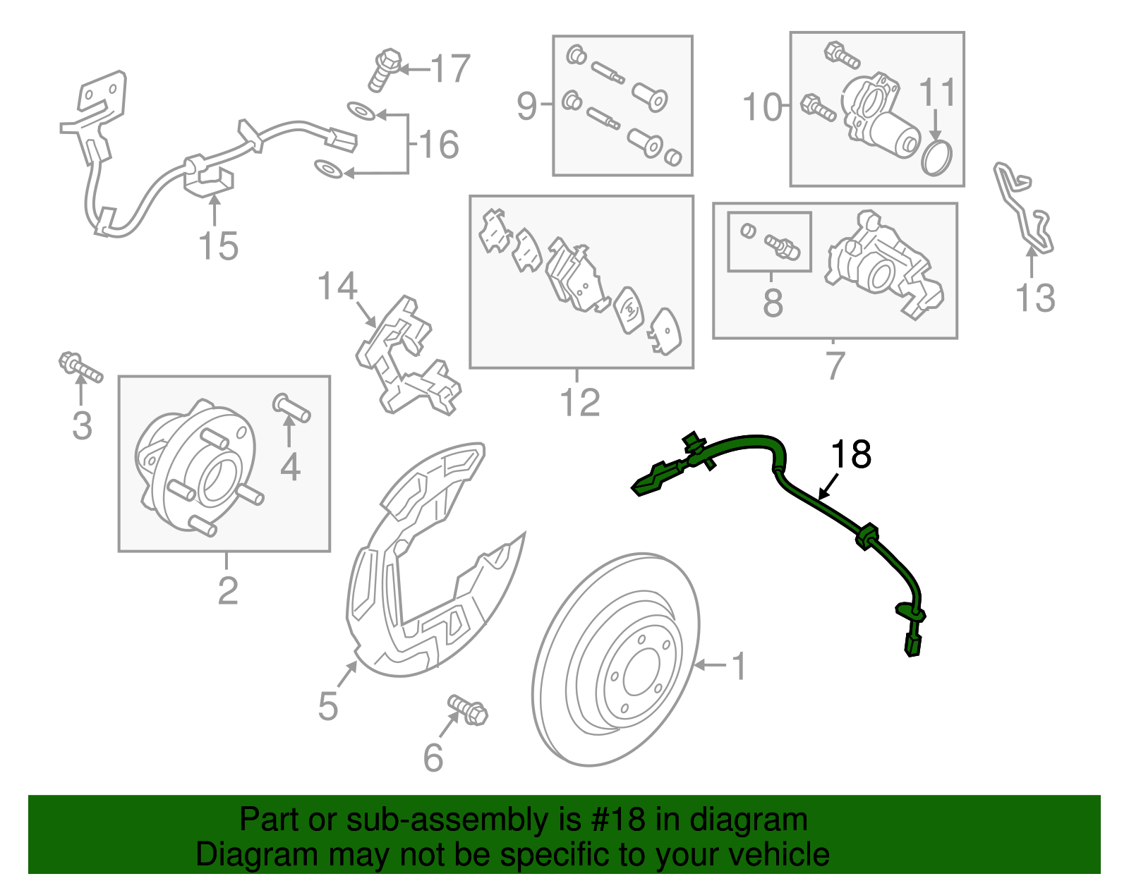 Genuine OEM Ford Part - ABS Sensor JG9Z-2C190-Q | Genuine OEM Ford ...