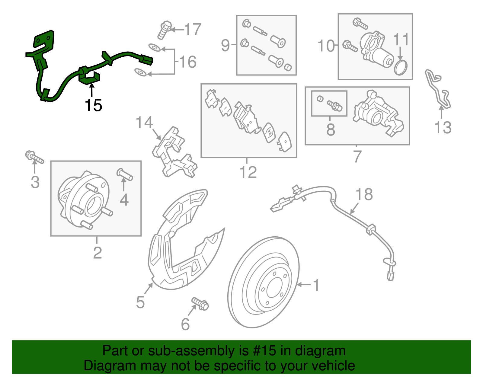 2013-2020 Ford | Brake Hose | DG9Z-2282-Q | Walls' Ford Parts