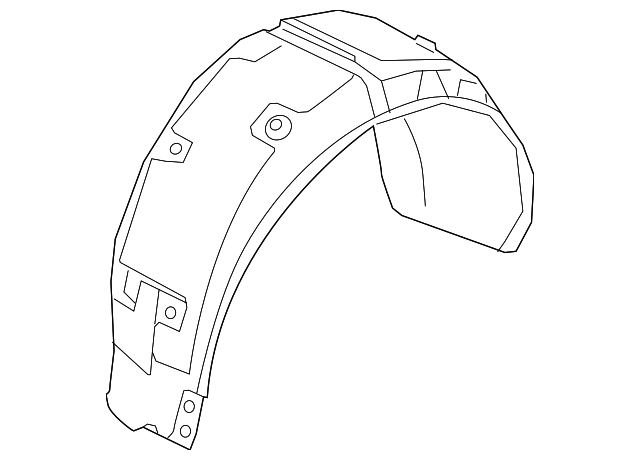 2017-2019 Genesis G90 Guard Assembly Rear Wheel Left-hand 86821-D2000 ...