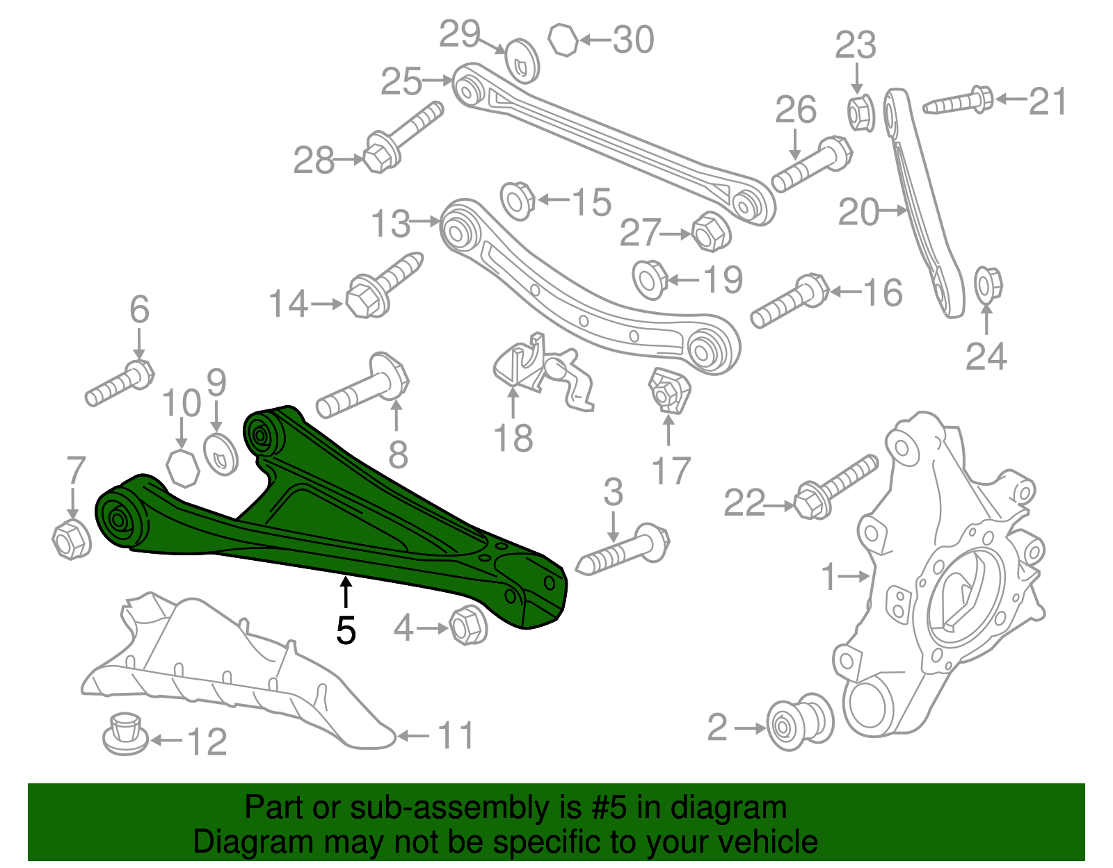 2011-2018 Porsche Cayenne Lower Control Arm 958-311-041-00 | Sunset ...