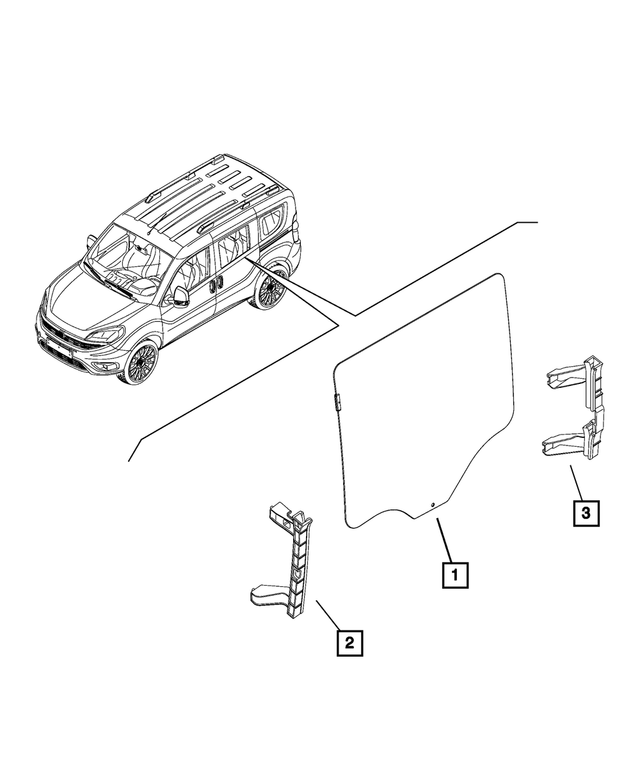 2015-2022 Ram ProMaster City Glass Run Channel, Right 68268733AA ...