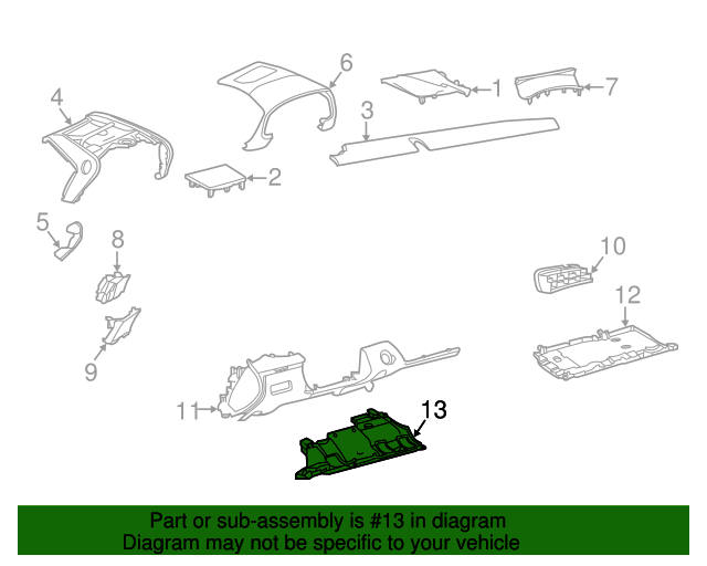 2018-2021 Lexus Lower Cover 55606-11010 | OEM Parts Online