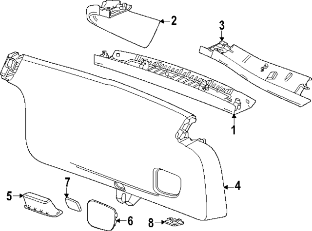 2024 Chevrolet Trax Side Gate Trim 42755676 | OEM Parts Online