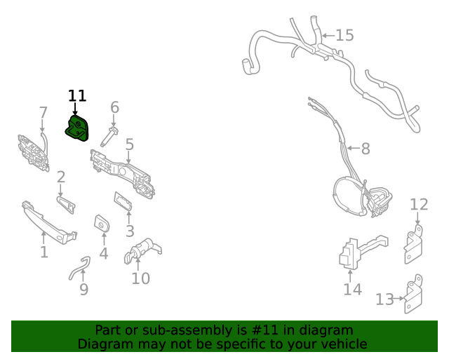2000-2019 Nissan Hinge Assembly 82420-4P00A | TascaParts.com