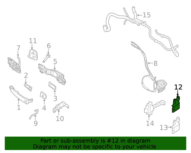 82421-4P00A - Hinge Assembly 2000-2022 Nissan | Nissan Parts ...