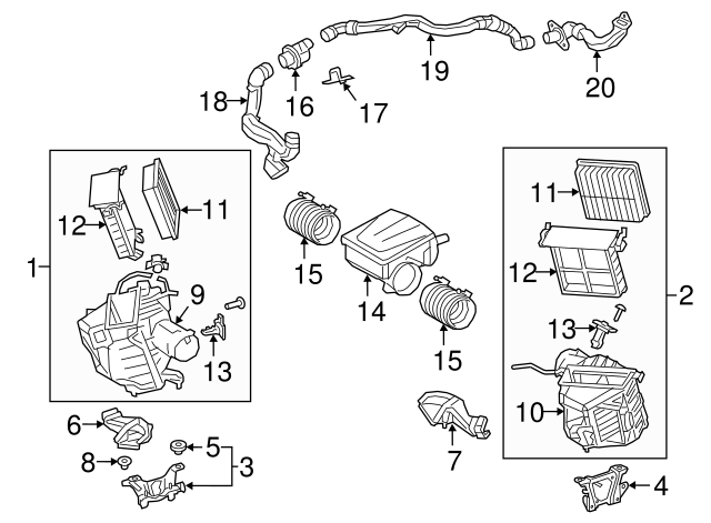 2018-2024 Lexus Air Filter 17801-38060 | OEM Parts Online