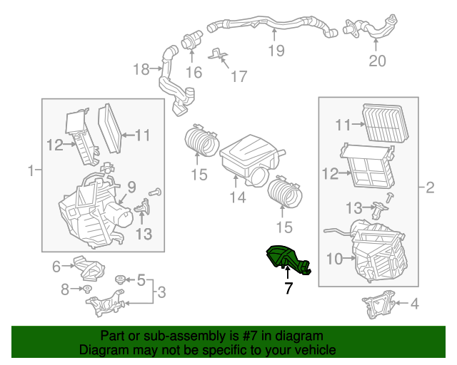 17752-38020 - Engine Air Intake Hose 2018-2024 Lexus LC500 | AutoNation ...