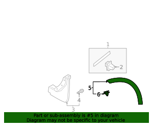 2018-2019 Volvo V90 Cross Country Wheel Flare - Driver's Side (LH ...