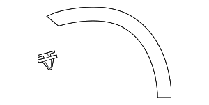 2018-2019 Volvo V90 Cross Country Wheel Flare - Driver's Side (LH ...