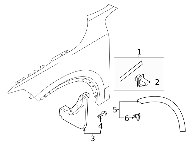 2017-2024 Volvo Splash Guards - Front 31439243 | OEM Parts Online