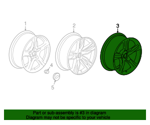 2018-2024 Chevrolet Camaro 20 Wheel, Front 84015312 GM | GMPartsDirect.com