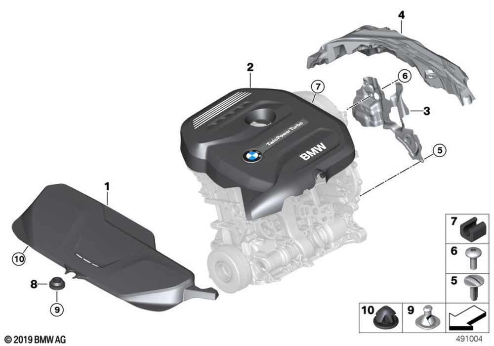 2015-2021 BMW Acoustic Insulation Foam 11128623487 | Retail Performance ...