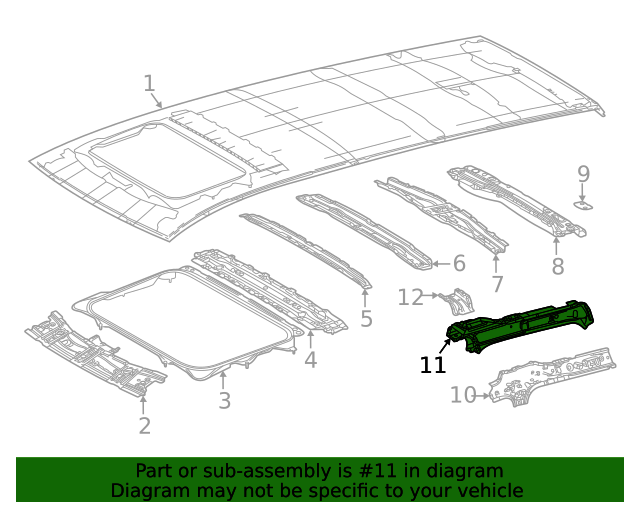 2021-2024 Toyota Sienna Rail Reinforced 61201-08040 | Toyota San Diego ...