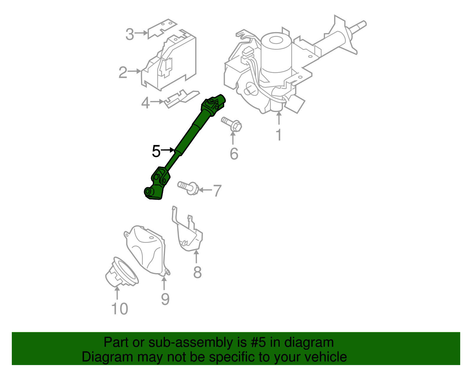 2008-2015 Nissan Lower Shaft 48080-JM00B | Ziegler Nissan of Orland Park