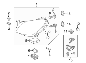 230-820-47-59 - Headlight Assembly 2009-2012 Mercedes-Benz ...