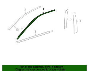 2012-2017 Toyota Camry Upper Molding 75754-06080 | OEM Parts Online