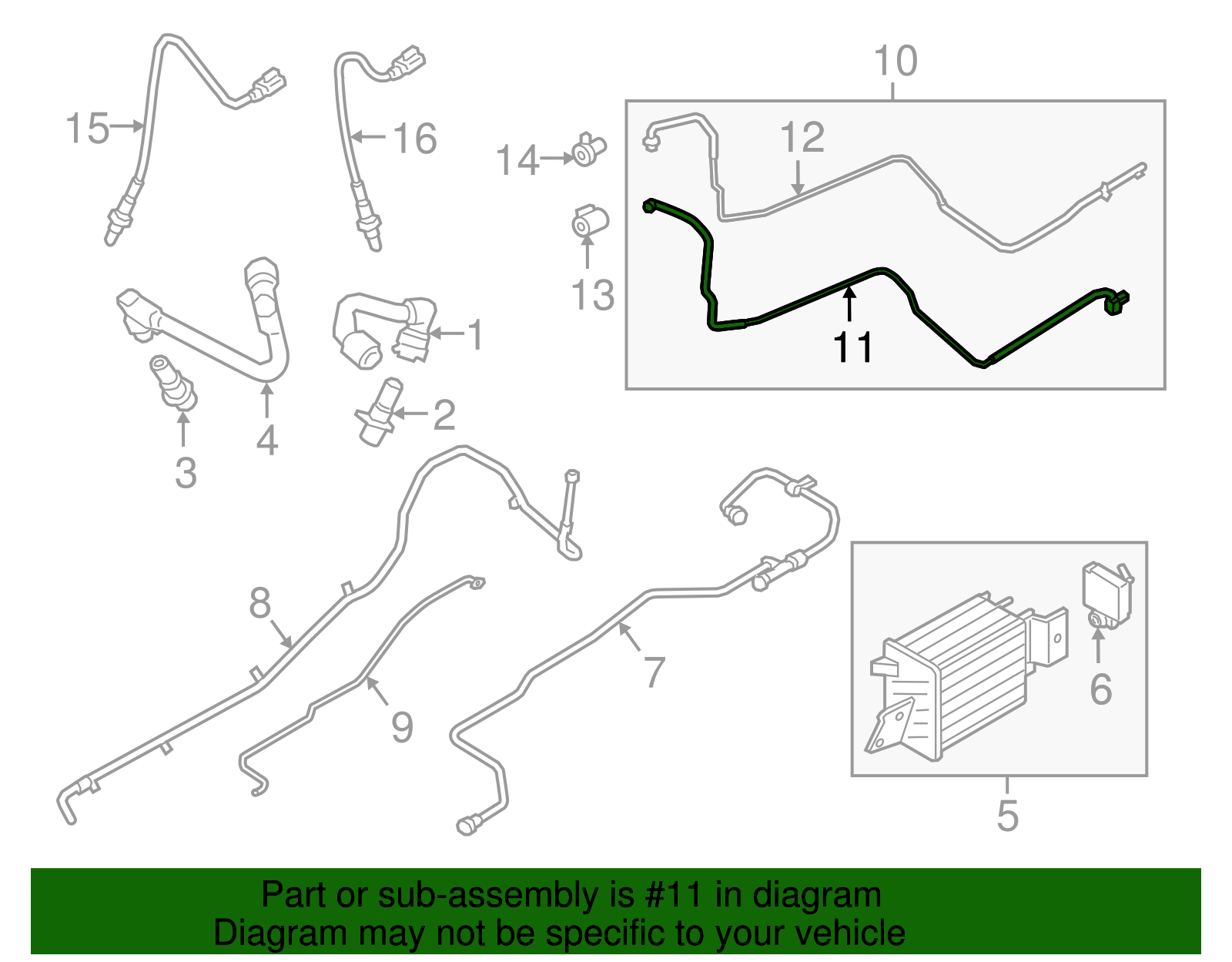 JL3Z-9D289-E - Canister Hose 2018-2020 Ford F-150 | Ford Parts Direct