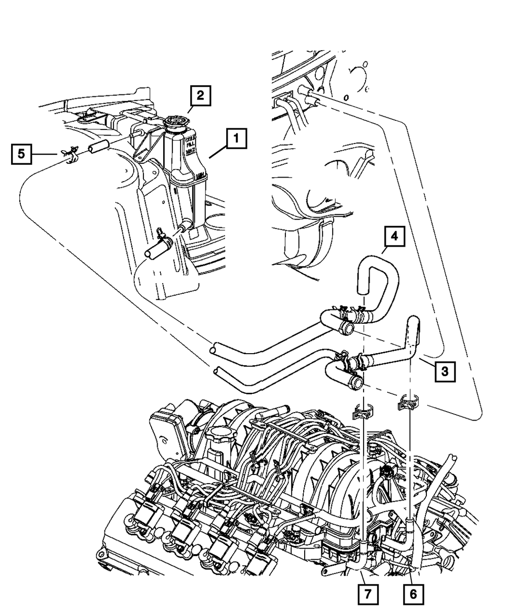 2005-2010 Mopar Coolant Recovery Bottle 4596466AG | Mopar eStore