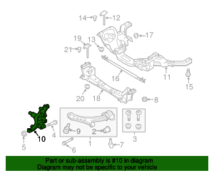 2010-2014 Ford Mustang Knuckle - Driver's Side (LH) AR3Z-3106-B ...