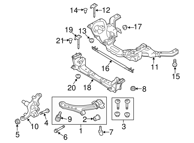 CR3Z-3078-D - 2013 - 2015 Ford Mustang | Lower Control Arm | Passenger ...