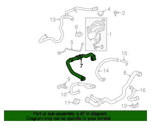 Genuine OEM Upper Hose Part# LR094509 Fits 2012-2017 Land Rover: Up To ...