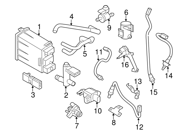 22650-1AA0A - Rear Oxygen Sensor Bracket 2009-2014 Nissan Murano ...
