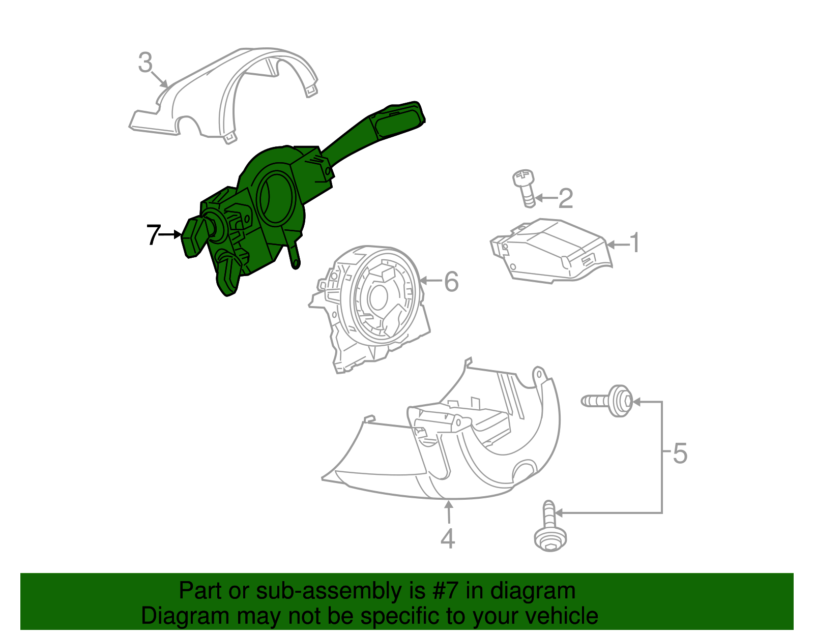 2008 Audi Multi-Function Switch 8K0-953-502-D-4PK | OEM Parts Online