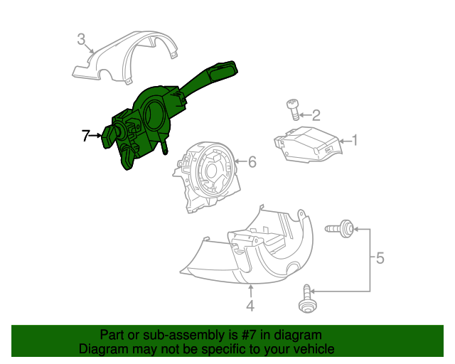 2008 Audi Multi-Function Switch 8K0-953-502-D-4PK | OEM Parts Online