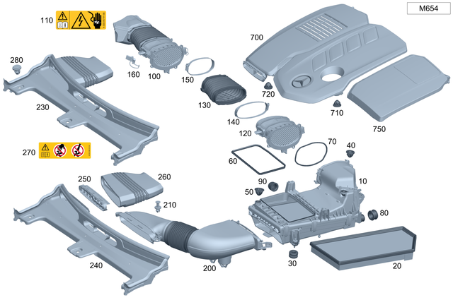 654-094-00-04 - Air Filter Element 1978-2024 Mercedes-Benz | Mercedes ...