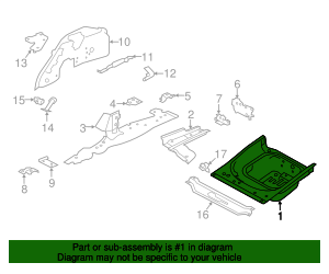 2018-2020 Jaguar F-Pace Spare Tire Panel T4A27621 | JaguarParts.com