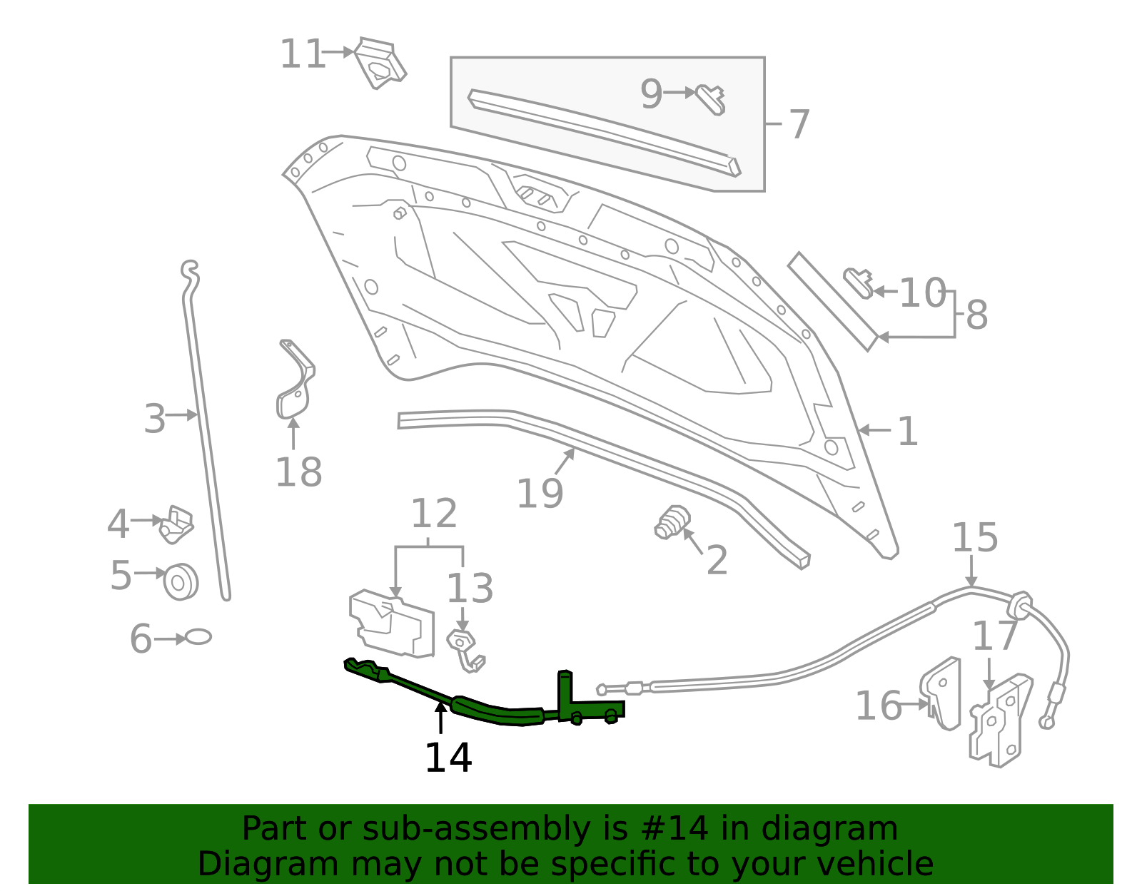 2022-2024 Volkswagen Taos Release Cable 2GJ-823-531-D | VW Direct Auto ...