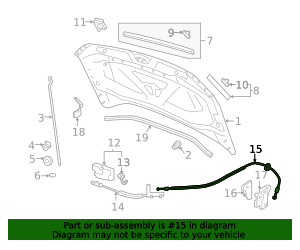 2GJ-823-535-B - 2022-2024 Volkswagen Taos - Release Cable | World VW Parts