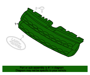 LR076014 - Grille - 2012-2015 Land Rover Range Rover Evoque | Land ...