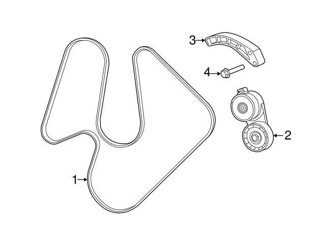 2018-2020 Fiat 500L Serpentine Belt 68128829AA | TascaParts.com