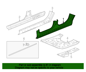 12847578 - Rocker Panel 2010-2011 Saab 9-5 | Order Euro Parts