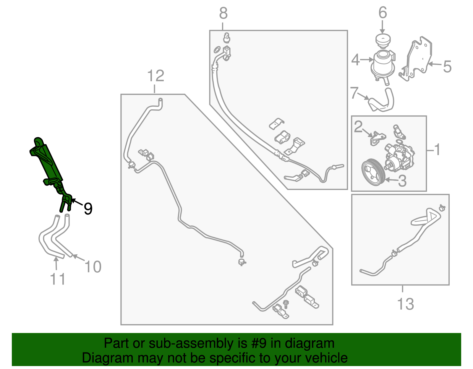 2004-2015 Nissan Power Steering Cooler 49790-9FD0A | Temecula Nissan Parts
