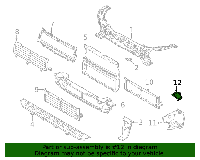 Genuine OEM Air Deflector Part# LR135373 Fits 2020-2023 Land Rover: Up ...