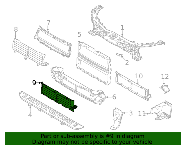 2020-2023 Land Rover Radiator Shutter Assembly LR135382 | OEM Parts Online